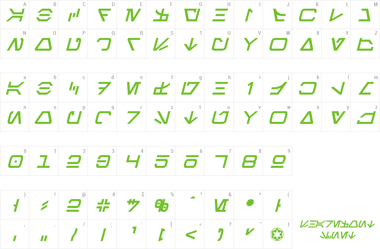 Download Free Font Aurebesh